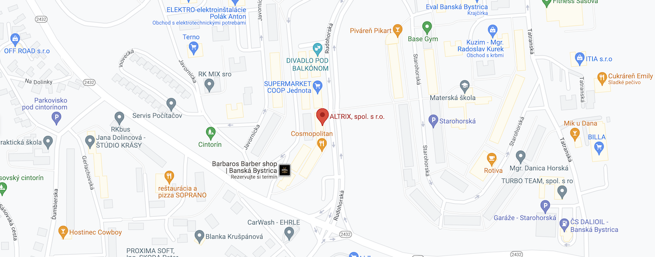 Vitajte na ALTRIX, spol. s r.o | ALTRIX, spol. s r.o